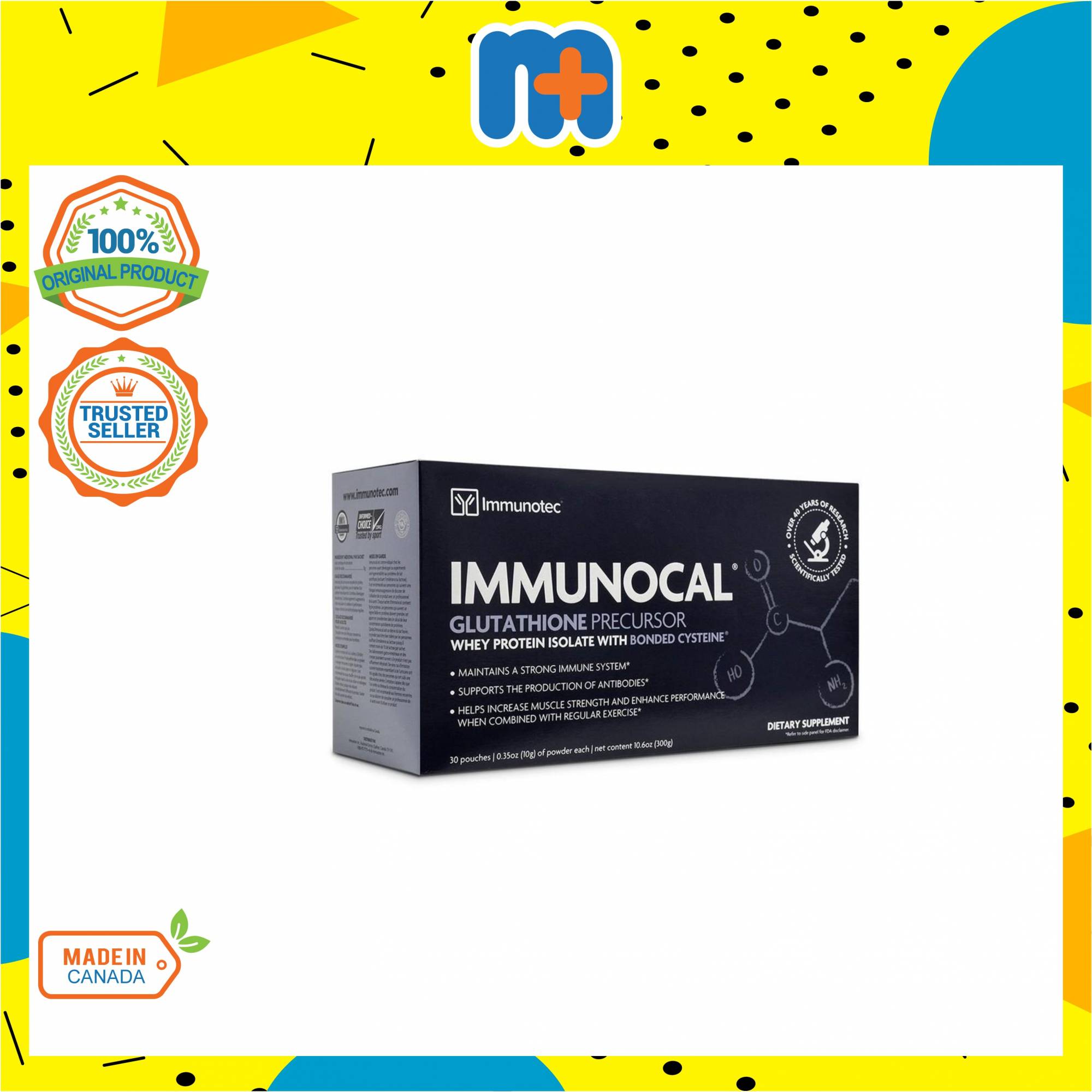 [MPLUS] IMMUNOTEC Immunocal Glutathione Precursor 10g (30s)
